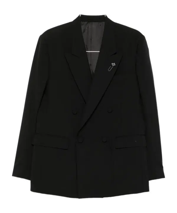 LARDINI Double-breasted Peak-lapel Jacket
