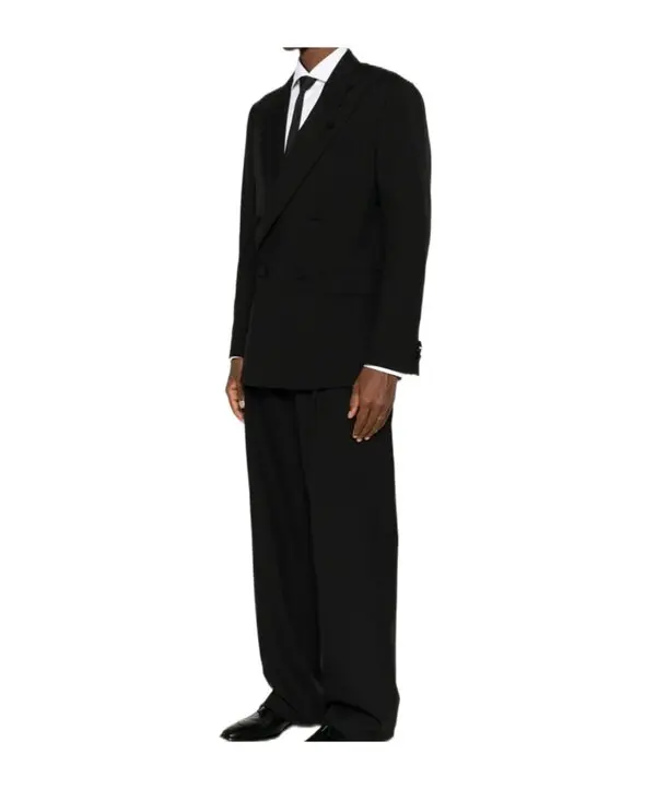 LARDINI Double-breasted Peak-lapel Jacket