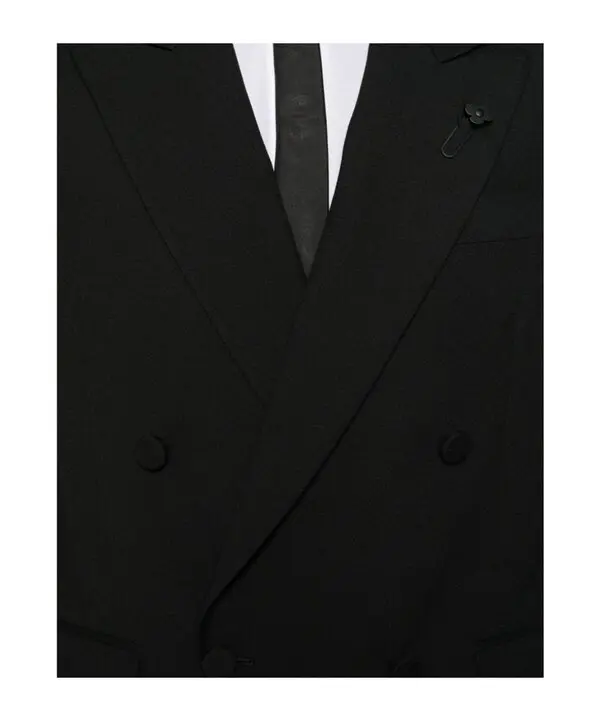 LARDINI Double-breasted Peak-lapel Jacket