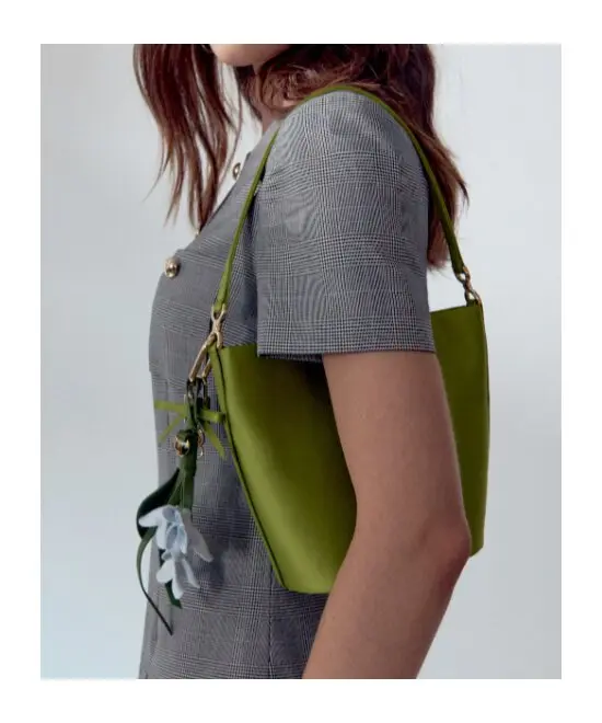 SELF-PORTRAIT Satin Bucket Bag