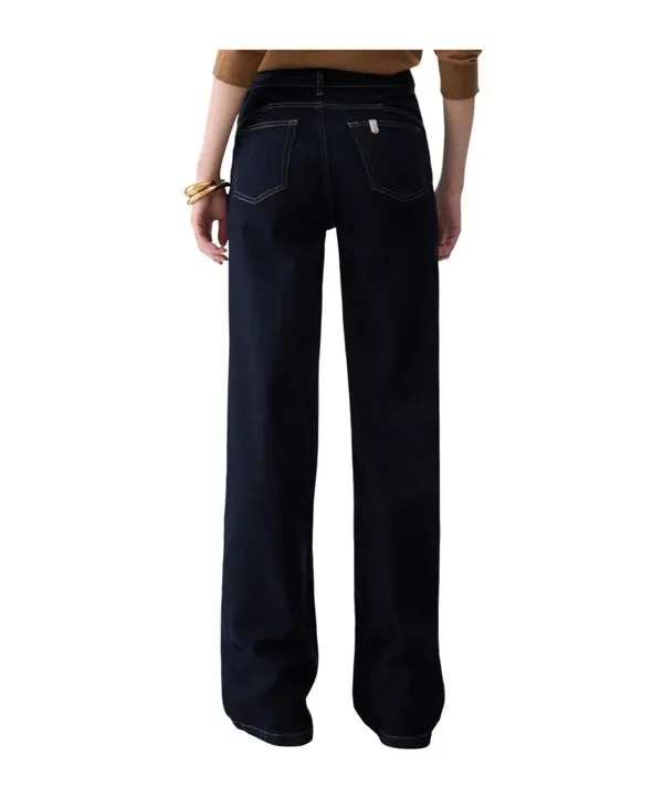 Liu Jo Wide-leg Jeans With Logo Detail - 7s000