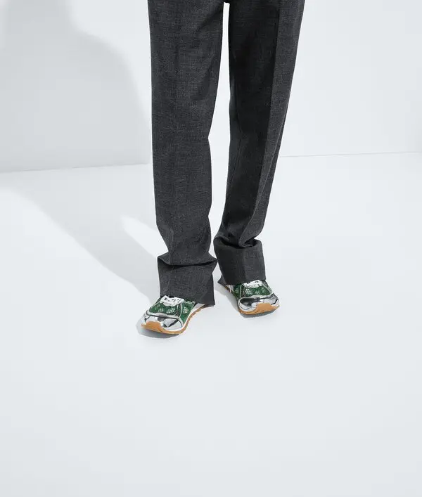 Bottega Veneta Orbit Low-top Sneakers - Tree Bark Green/adidas Green
