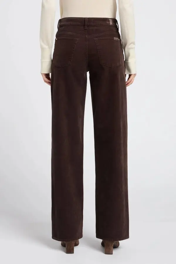 7 For All Mankind Stovepipe Belt-loop Corduroy Trousers