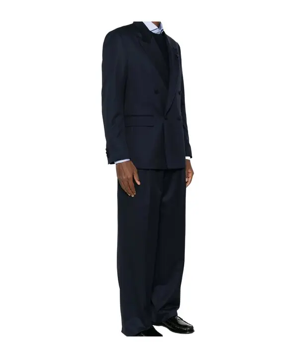 LARDINI Double-breasted Peak-lapel Jacket