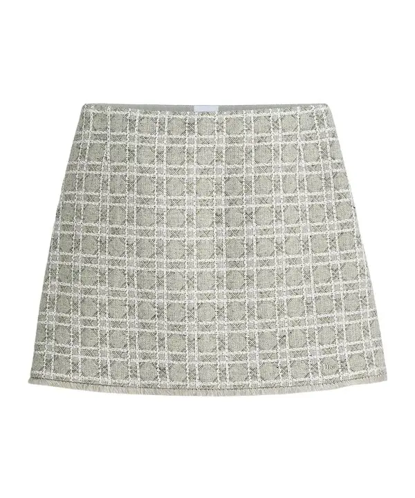 Dior Macrocannage Miniskirt - Grey