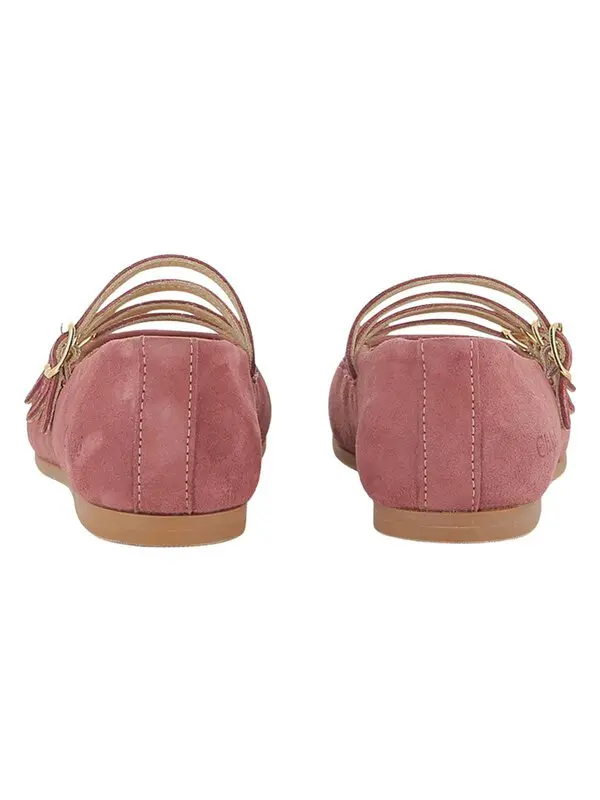 Chloé Buckle-fastening Leather Ballet Flats