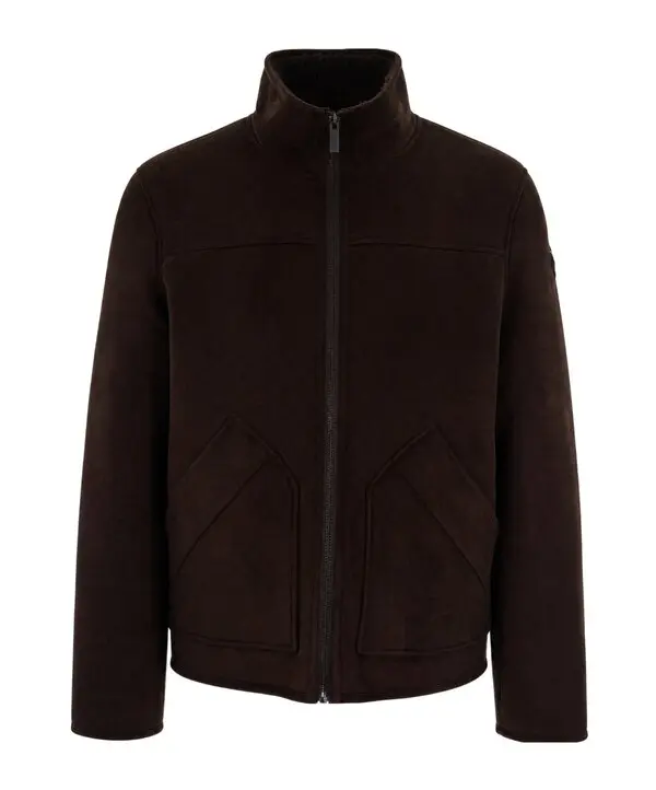 COLMAR Suede-effect Zip-up Jacket