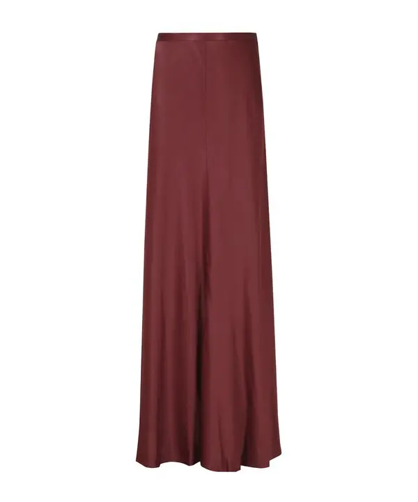 Alberta Ferretti Satin-finish Maxi Skirt