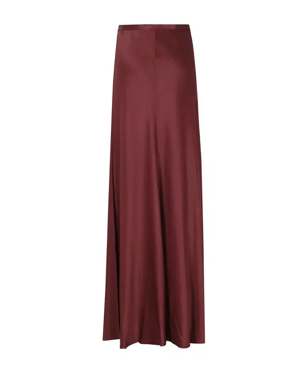Alberta Ferretti Satin-finish Maxi Skirt