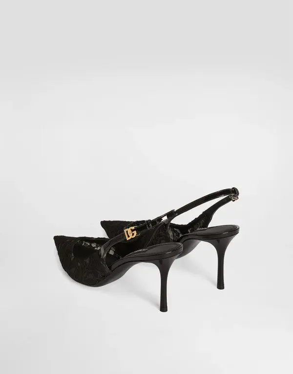 Dolce & Gabbana Lace Slingback Pumps