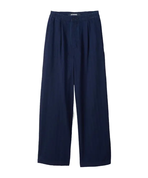 Jacquemus Mid-rise Wide Leg Jeans - Navy