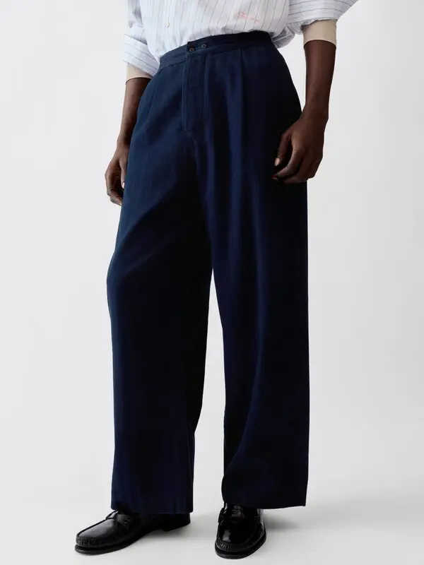 Jacquemus Mid-rise Wide Leg Jeans - Navy