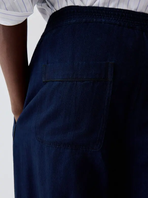 Jacquemus Mid-rise Wide Leg Jeans - Navy