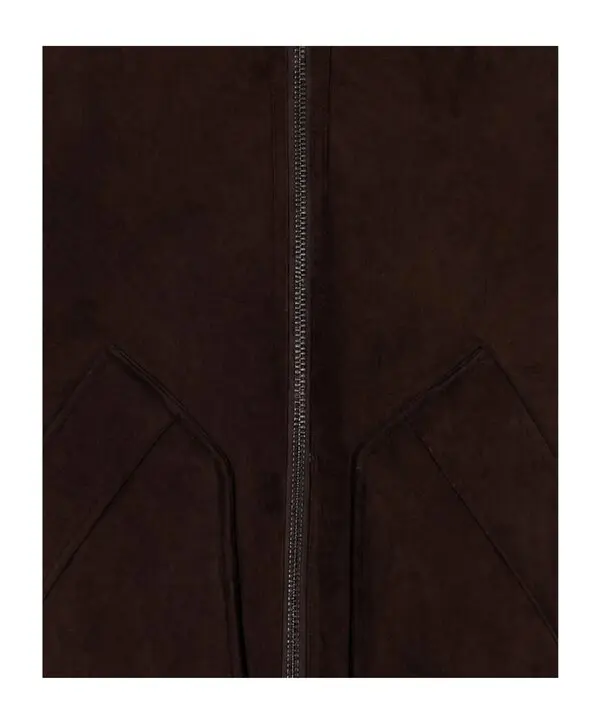 COLMAR Suede Zip-up Hooded Jacket