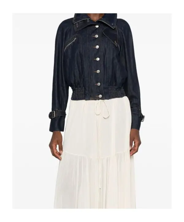 Dries Van Noten Long Sleeve Denim Jacket - Blue