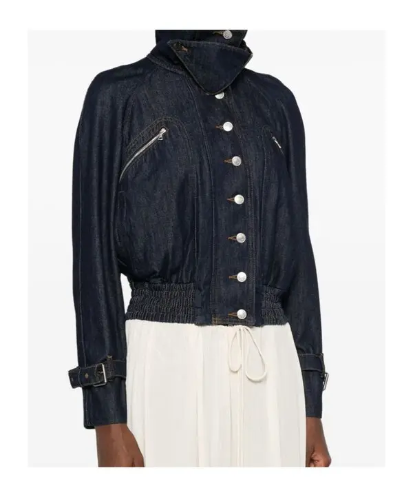 Dries Van Noten Long Sleeve Denim Jacket - Blue