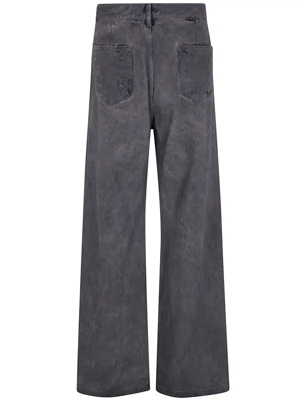 Rick Owens Faded Whiskered Jeans