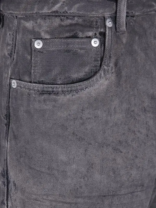Rick Owens Faded Whiskered Jeans