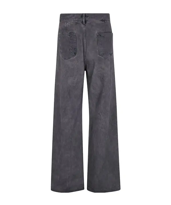 Rick Owens Faded Whiskered Jeans