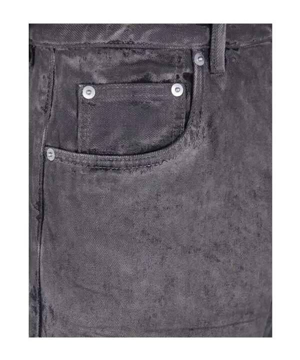 Rick Owens Faded Whiskered Jeans