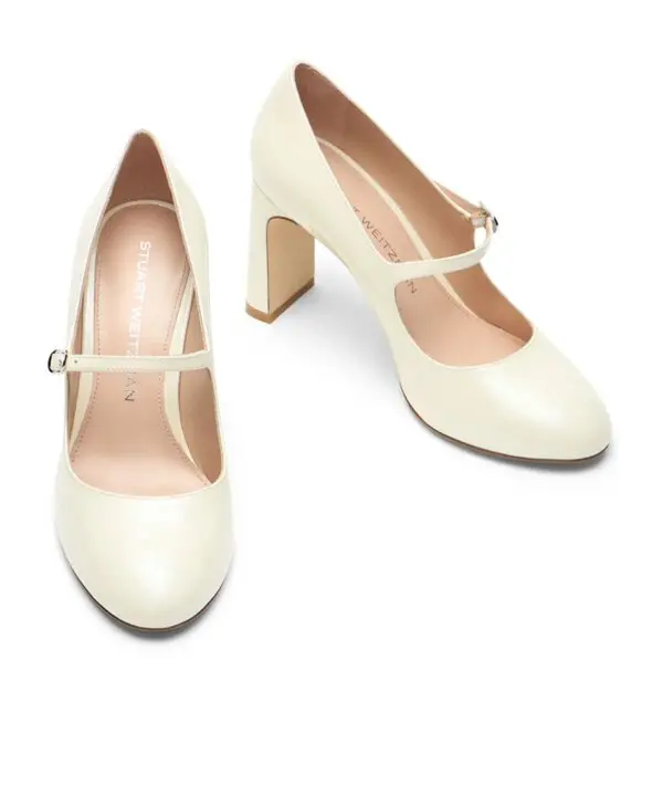 STUART WEITZMAN Babette Mary Jane 85 Block Heel