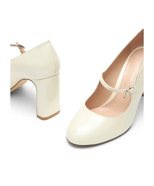 STUART WEITZMAN Babette Mary Jane 85 Block Heel