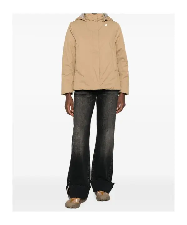 K-WAY Marlette Hooded Logo-patch Jacket