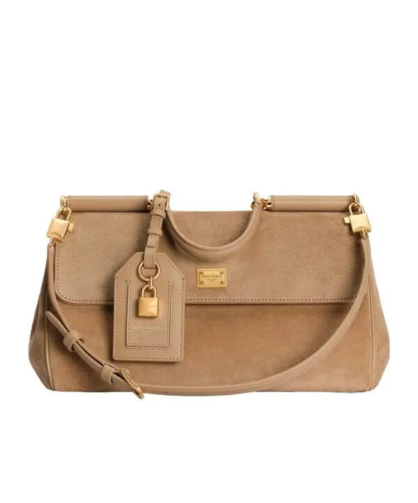 Dolce & Gabbana Dolce Gabbana Medium Sicily Foldover Top Tote Bag