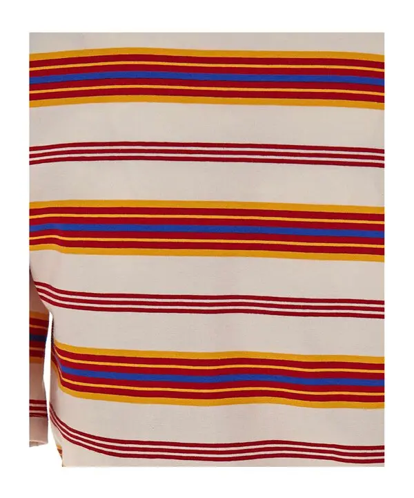 Rabanne Pleated Striped T-shirt