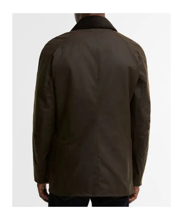 Barbour Waxed Cotton Jacket With Stand Collar