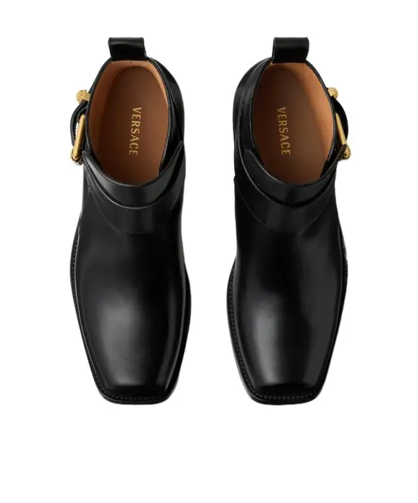 Versace Orlando Leather Boots