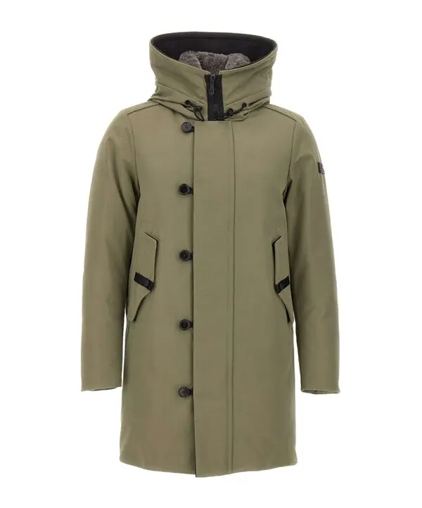 Peuterey Long-sleeve Parka With Detachable Fur Collar