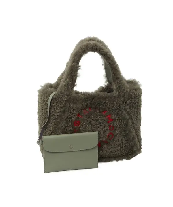Stella McCartney Teddy Logo Tote Bag - Grey