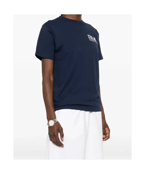 SPORTY  RICH Sporty & Rich Logo Print T-shirt