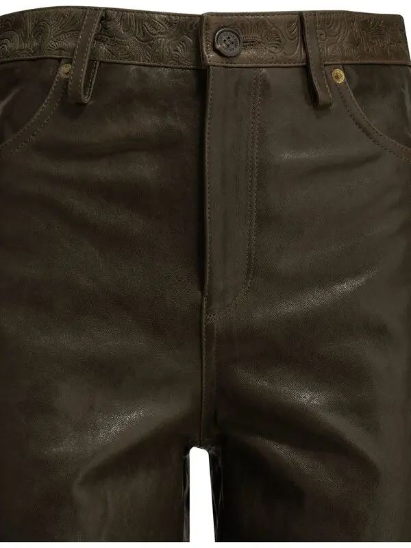 GOLDEN GOOSE High-waisted Straight Leg Casual Pants