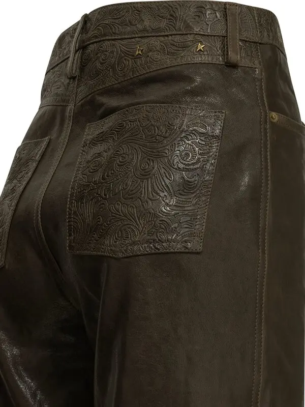 GOLDEN GOOSE High-waisted Straight Leg Casual Pants