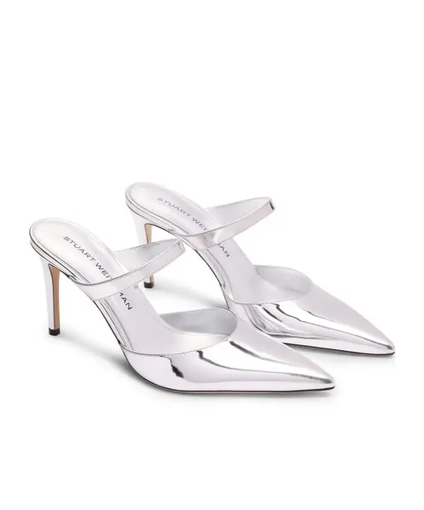 STUART WEITZMAN Power Mule 85 Stiletto Heel Mules