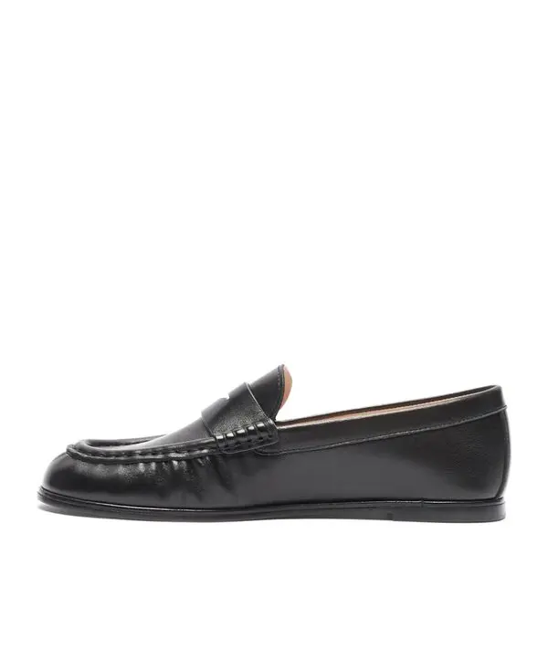 STUART WEITZMAN Spencer Loafer With Tonal Stitching - Black