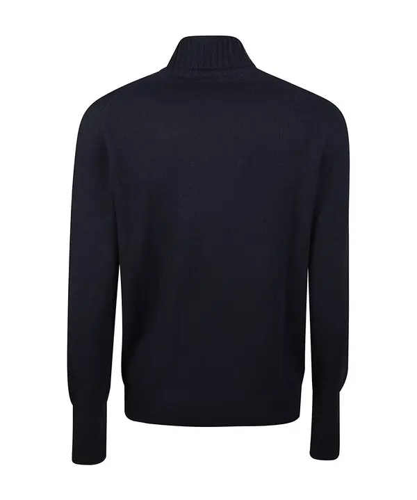 BALLANTYNE High Neck Sweater - Navy