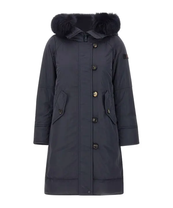 Peuterey Long-sleeve Hooded Parka With Detachable Fur Trim