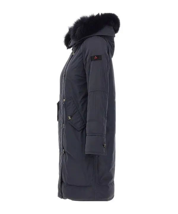 Peuterey Long-sleeve Hooded Parka With Detachable Fur Trim