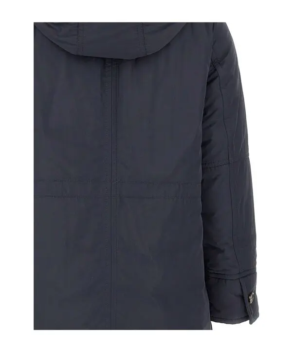 Peuterey Long-sleeve Hooded Parka With Detachable Fur Trim