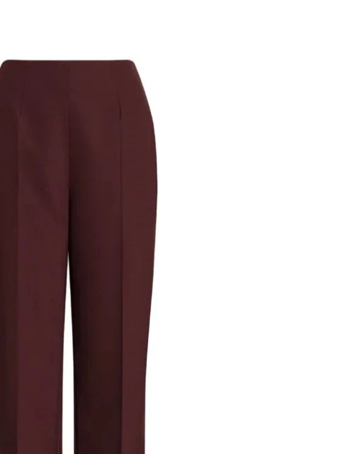 Etro Cropped Wool Jacquard Trousers With Medallion Motif