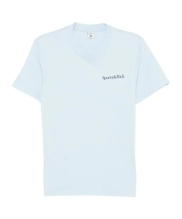 SPORTY  RICH Sporty & Rich Short Sleeve T-shirt With Logo Print