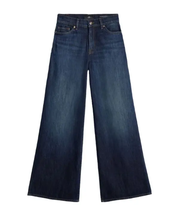 7 For All Mankind Wide-leg Jeans - Blue