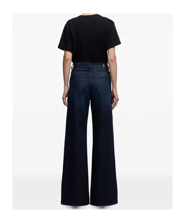 7 For All Mankind Wide-leg Jeans - Blue