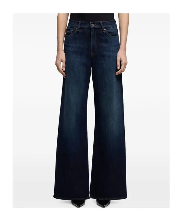 7 For All Mankind Wide-leg Jeans - Blue
