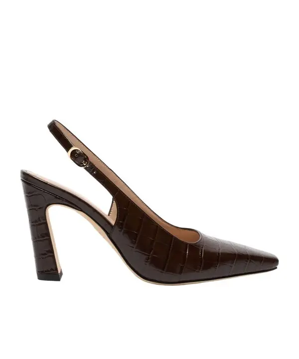 STUART WEITZMAN Stassi Slingback 85 - Walnut