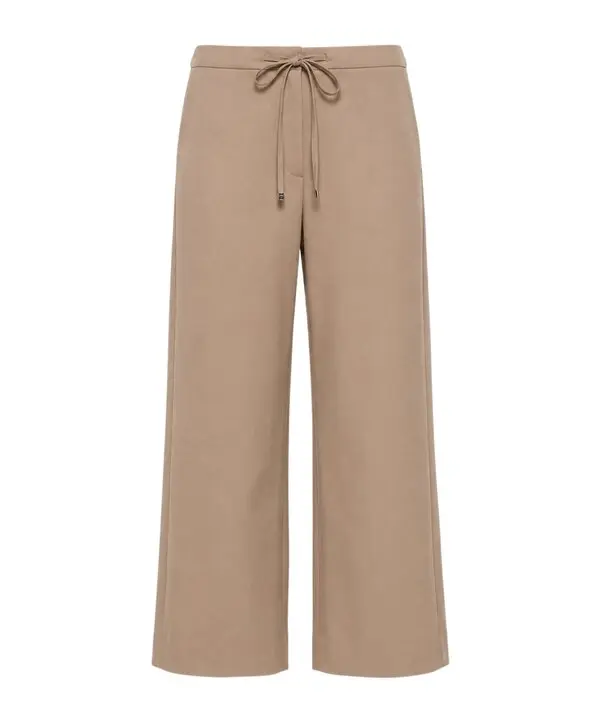 Max Mara Drawstring Wide-leg Trousers - Camel