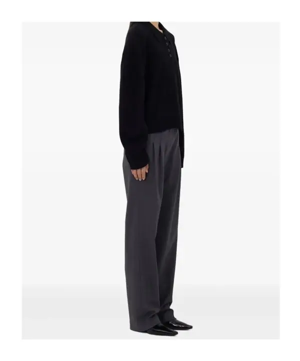 Loulou De Saison Homere Buttoned Knitwear - Black